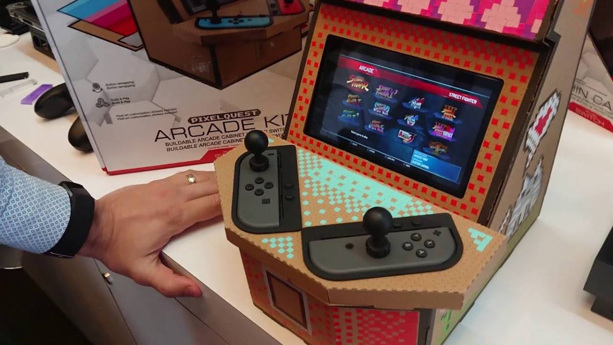 Este es el Arcade hecho con cartón de Nyko para el Nintendo Switch | El ...